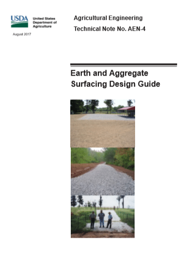 Earth and Aggregate Surfacing Design Guide for Low Volume Roads [PUB ...