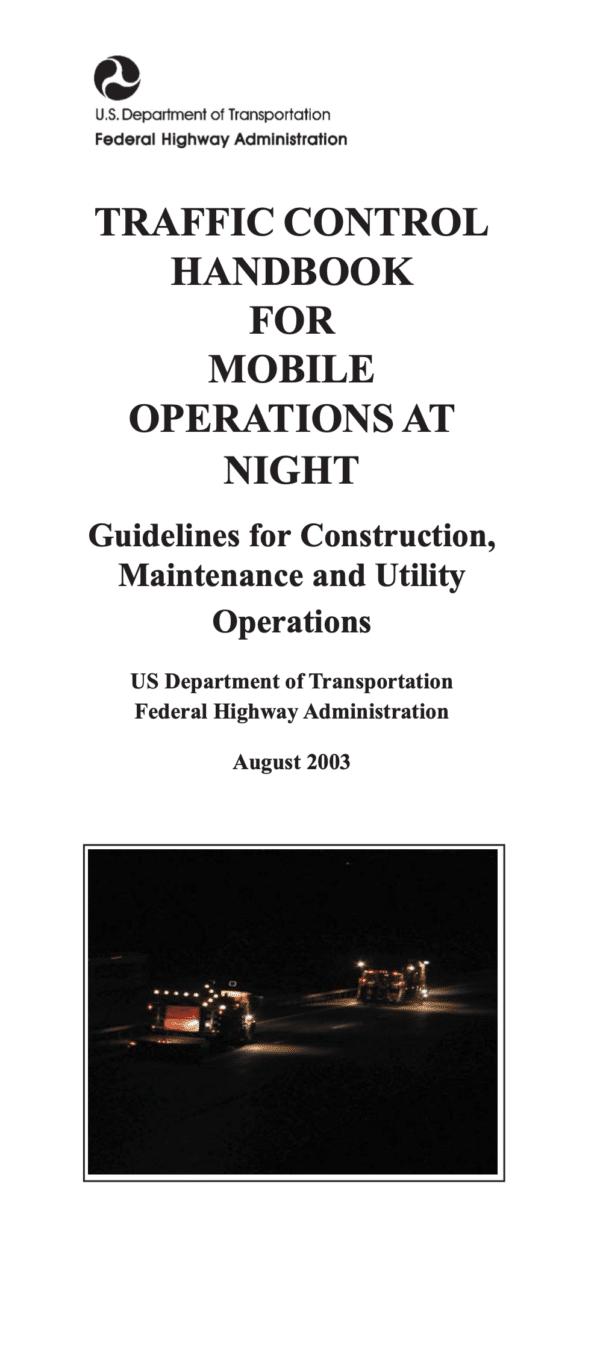 Traffic Control for Mobile Operations at Night [PUB] - South Carolina ...